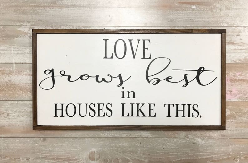 Love Grows Best in Little House Love Grows Best Love Grows | Etsy
