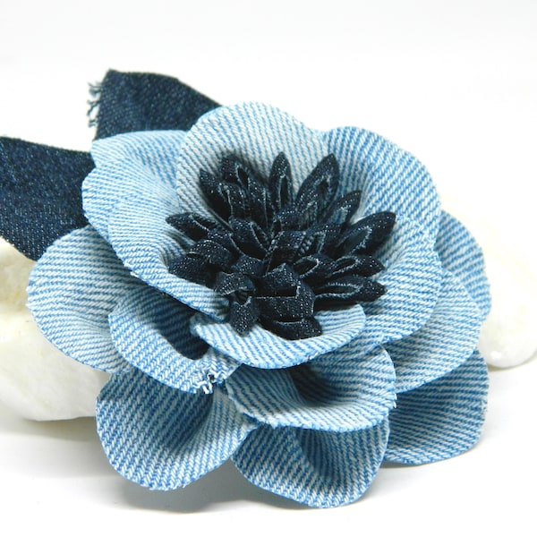 Denim Flower - Etsy
