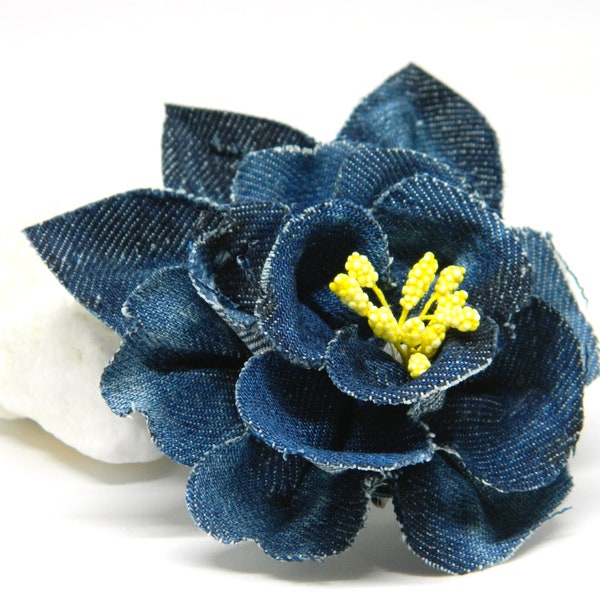 Denim Flower - Etsy