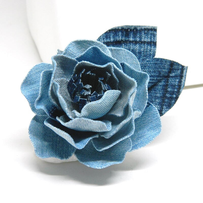 Denim Flower - Etsy