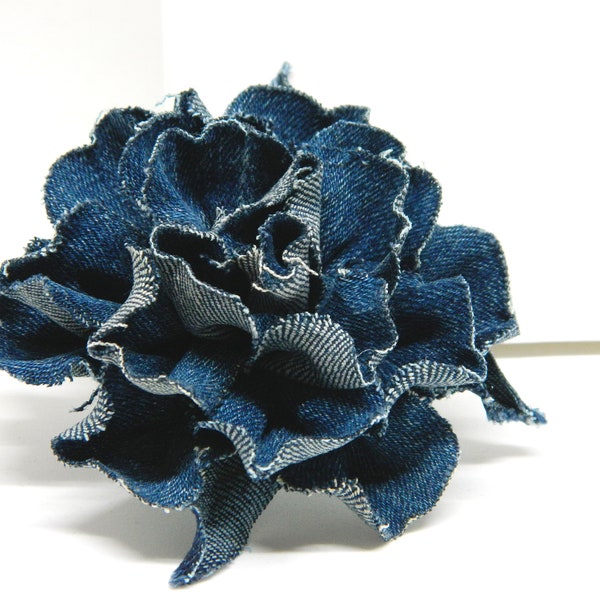 Denim Fabric Flowers - Etsy