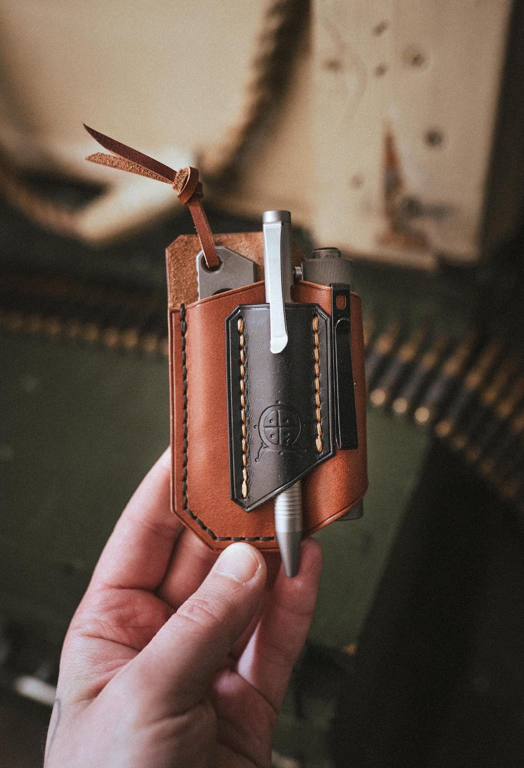 Tactical Compact EDC Pocket Organizer With Stiched Pen Holder Pocked ...
