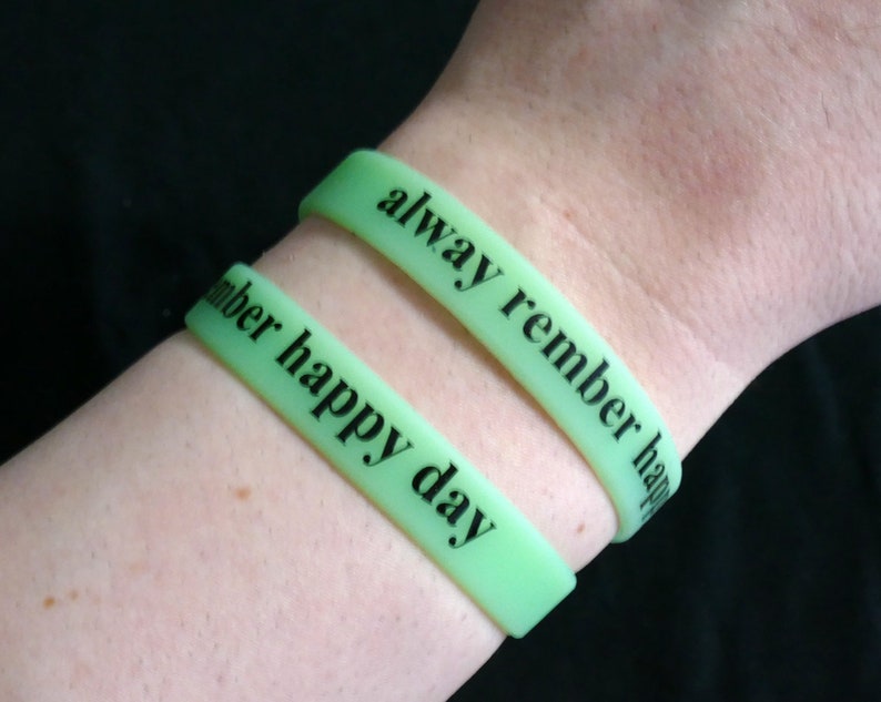 Alway Rember Happy Day Silicone Wristband - Etsy