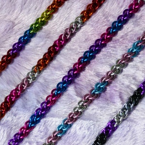 16g JPL3 / Jens Pind Linkage LGBTQ Pride Chainmail Bracelets All Pride ...