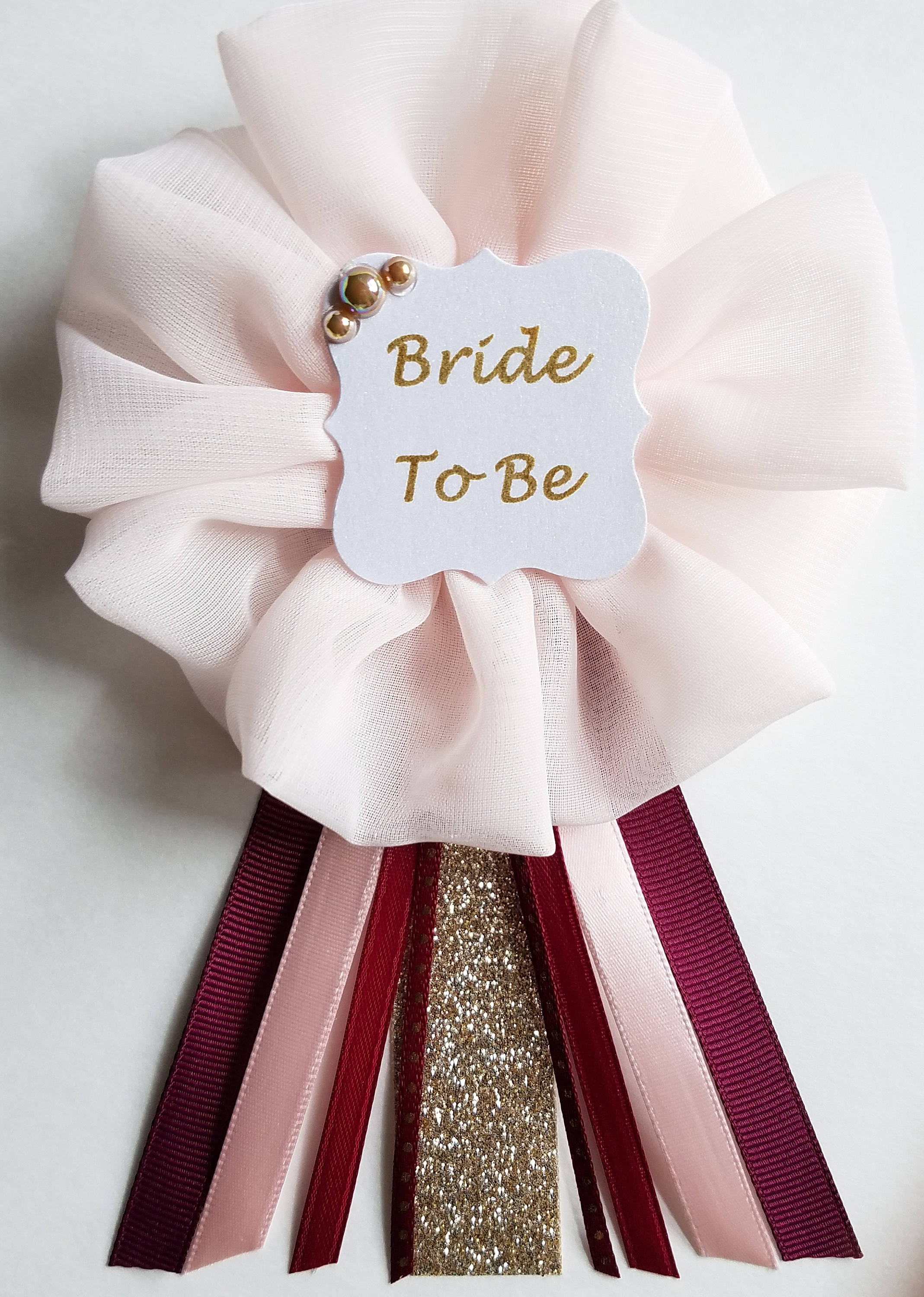 Burgundy Blush and Glitter Gold Polka Dots Bride to Be Pin - Etsy