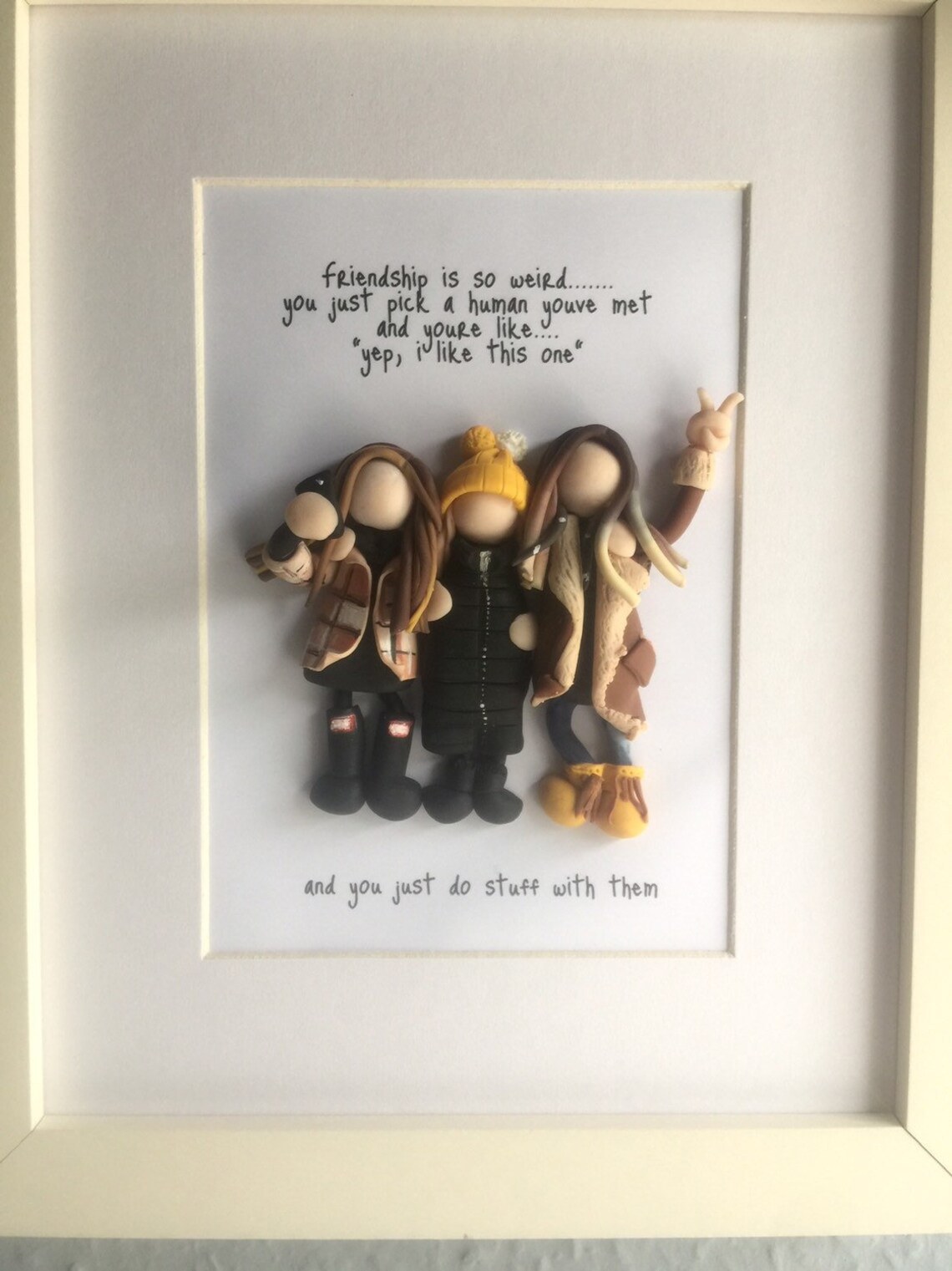 Handmade Clay Family Framed Portraits Unique and Personalised - Etsy