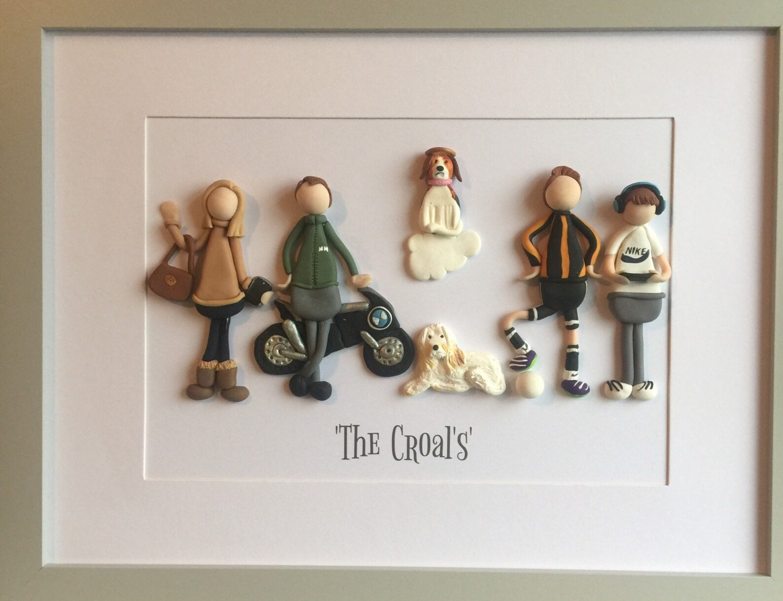 Handmade Clay Family Framed Portraits Unique and Personalised - Etsy