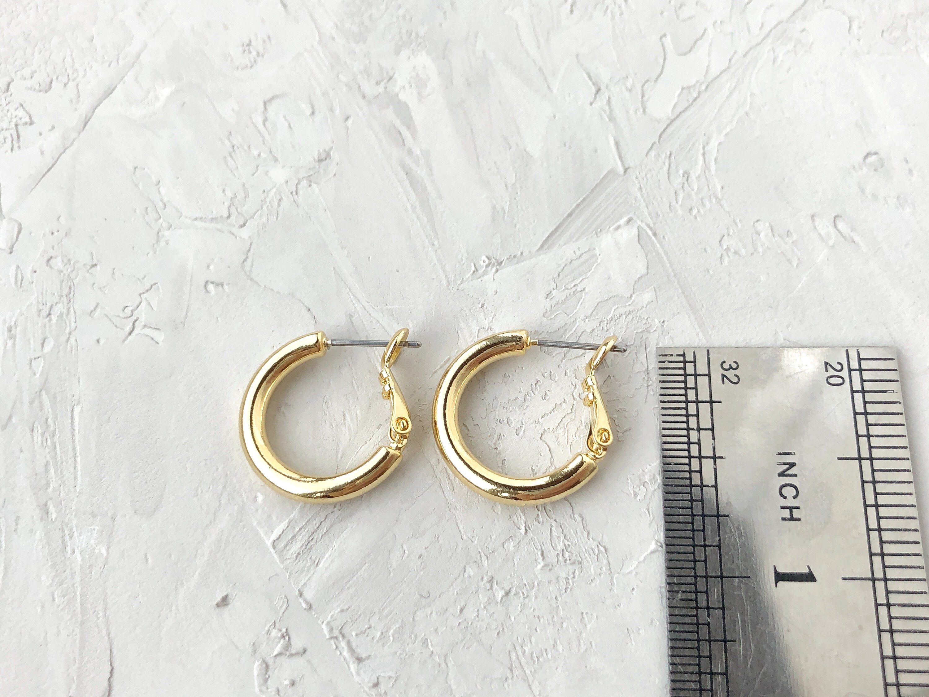 Pendientes de aro de oro pendientes de aro pequeño aros de | Etsy