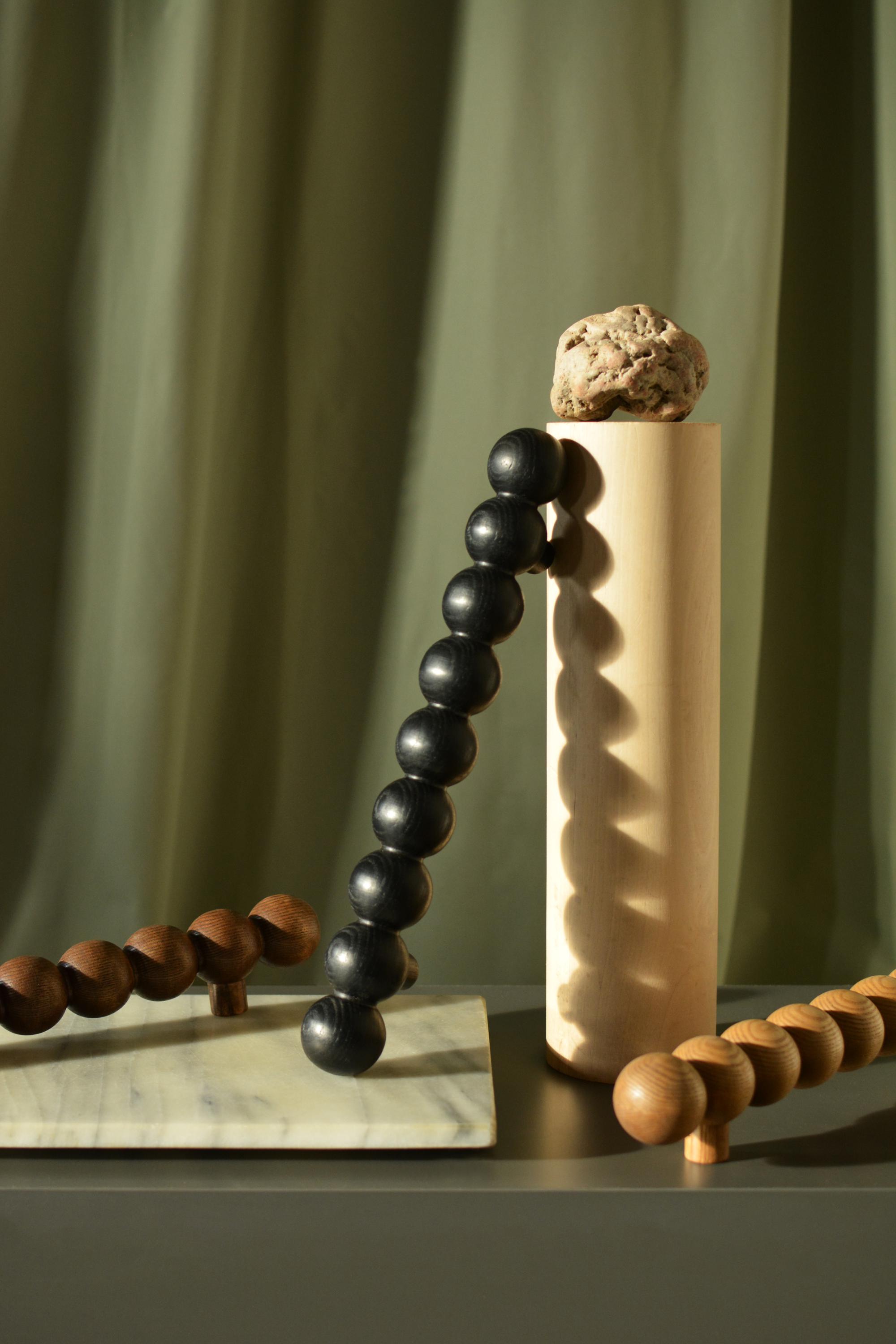 Large Beaded Wood Handles – Oversized Oak & Ash Cabinet Pulls ...
