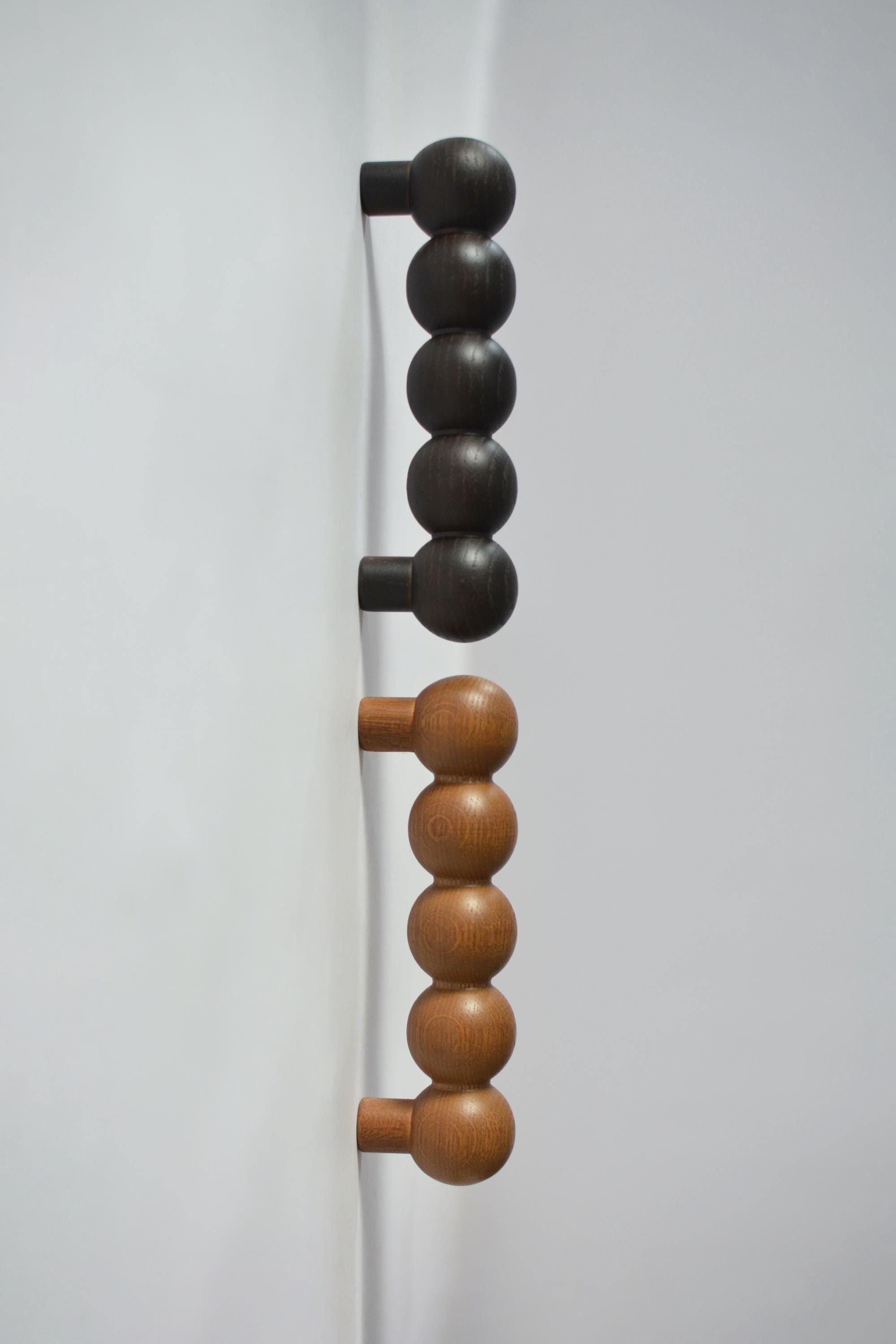 Large Beaded Drawer Handles – Handmade Oak & Ash Wood Cabinet Pulls ...