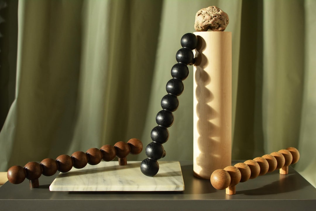 Large Beaded Wood Handles – Oversized Oak & Ash Cabinet Pulls ...