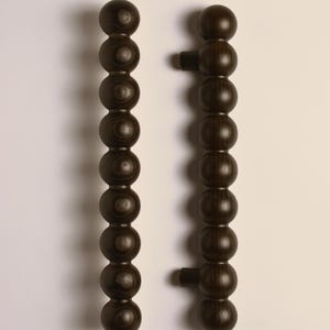 Large Beaded Drawer Handles – Handmade Oak & Ash Wood Cabinet Pulls ...