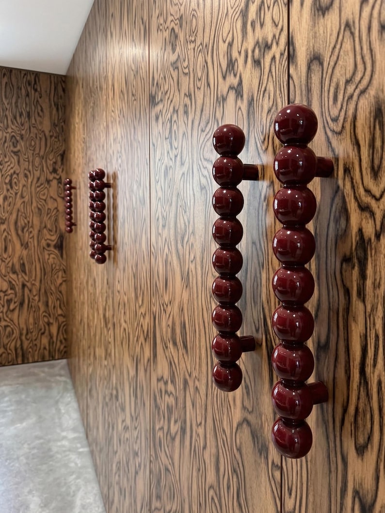 Large Beaded Wood Handles – Oversized Oak & Ash Cabinet Pulls ...