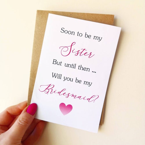 Personalised Bridesmaid Proposal Illustration Will You Be My Etsy Uk