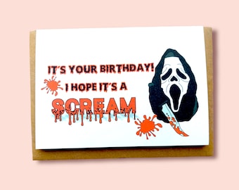 Ghostface Happy Birthday - Etsy