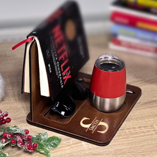 Wooden Book Stand - Etsy