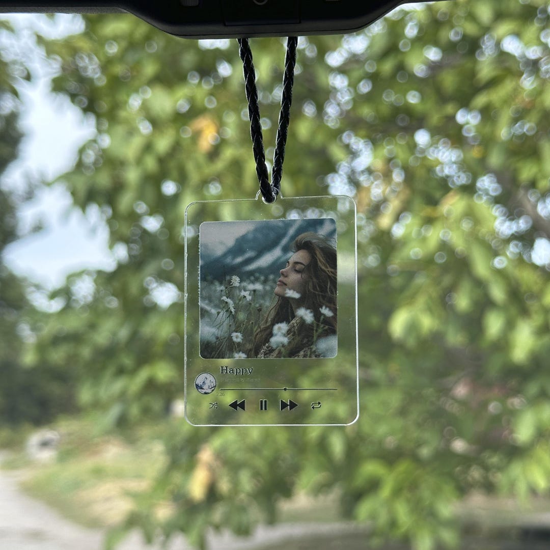 Hanging Car Photo Frames Custom Gift for Mom, Car Accessories ...