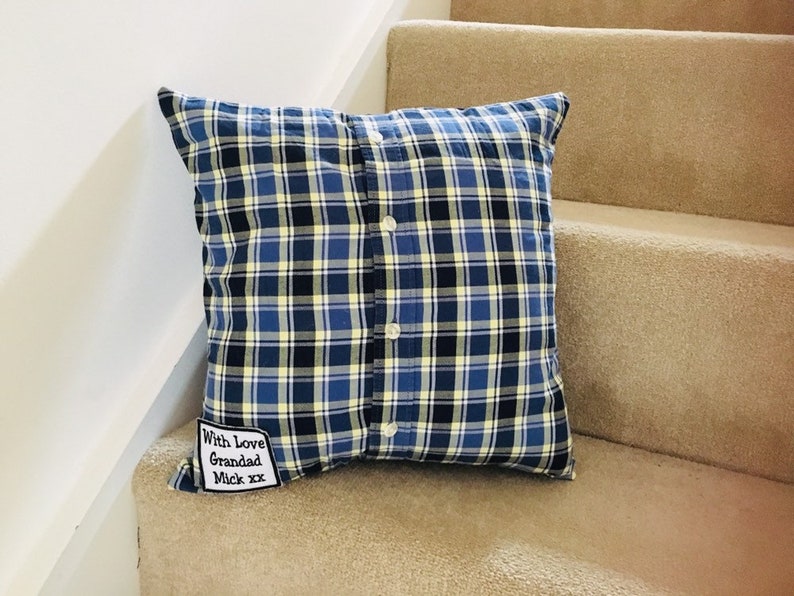 Memory Cushion Made From Sentimental Clothing - Etsy