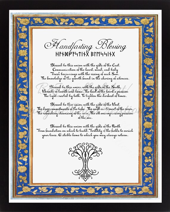 Handfasting Blessingtree of Life Paganvikingceltic | Etsy