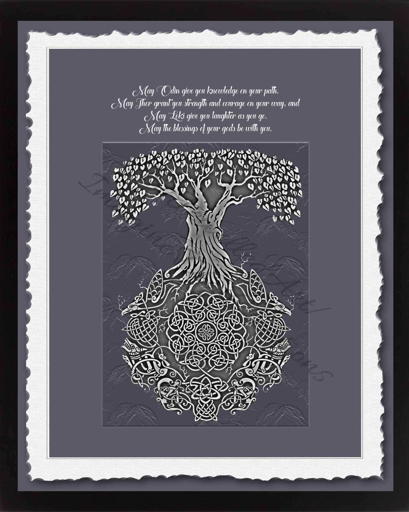 Odin Thor Loki Tree of Life Handfasting Blessing Pagan - Etsy Singapore