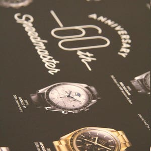 Poster Omega Speedmaster 60e Verjaardag (GROOT) - Etsy