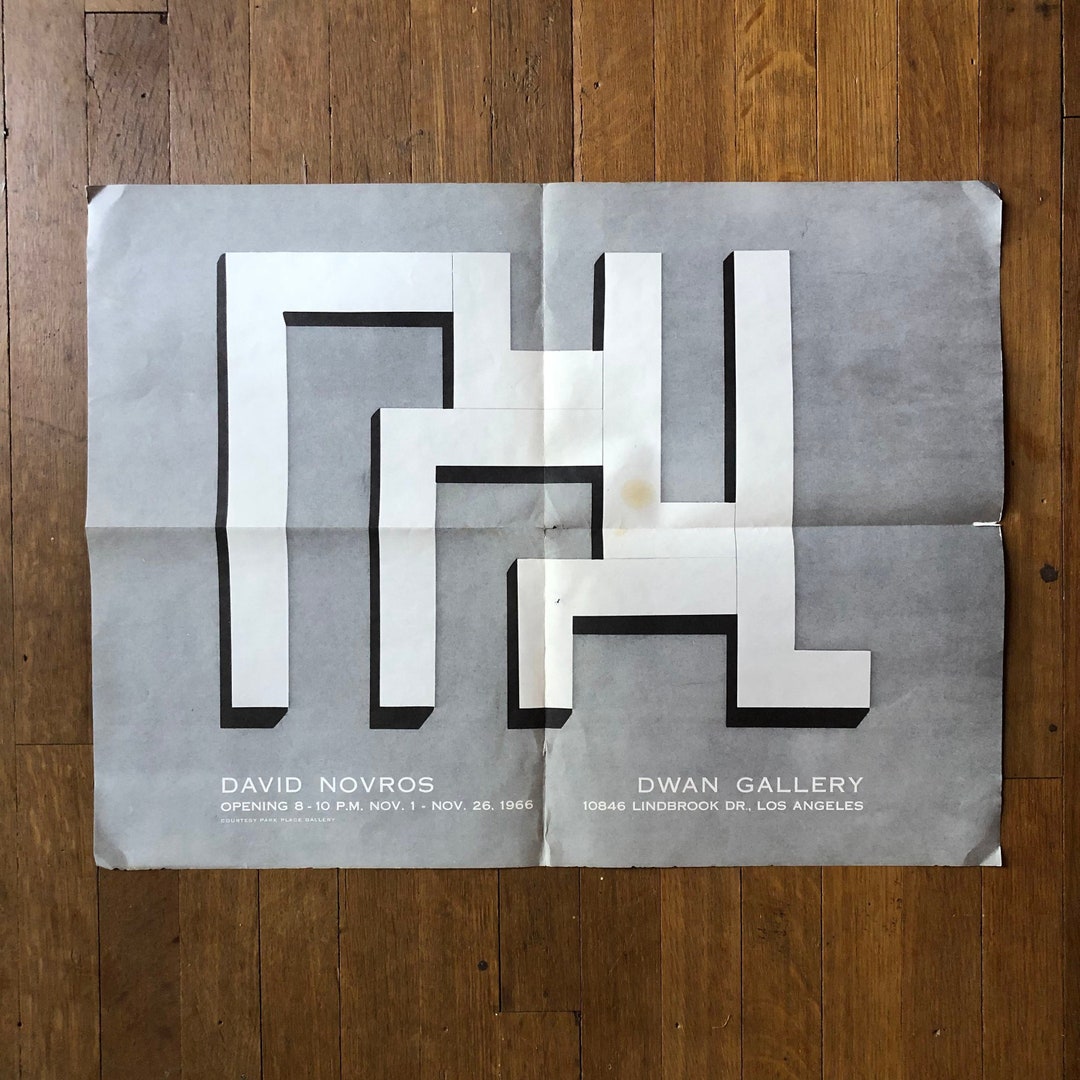 David Novros, Dwan Gallery, Los Angeles, Nov 1 - Nov 26, 1966 - Etsy