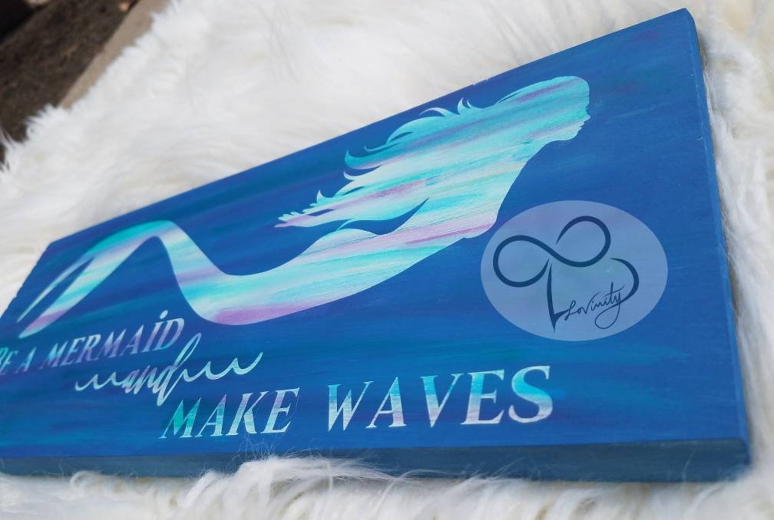 Be A Mermaid and Make Waves / Under the Sea / Inspirational | Etsy