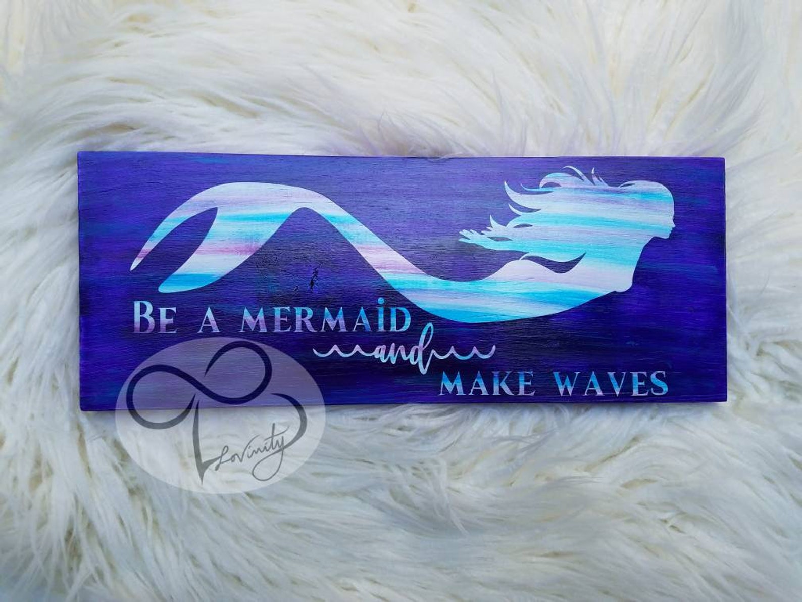 Be A Mermaid and Make Waves / Under the Sea / Inspirational | Etsy