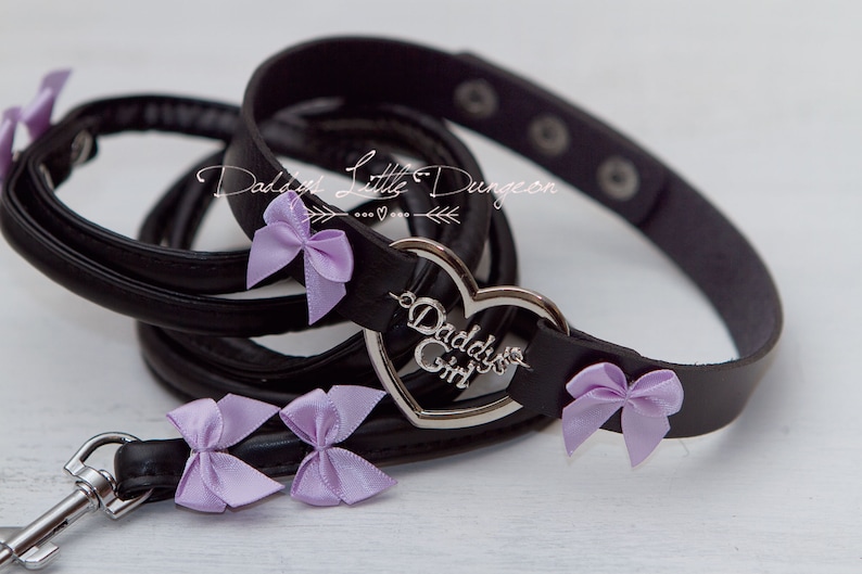Ddlg Pretty Gothic Daddys Girl Bdsm Bondage Collar And Etsy