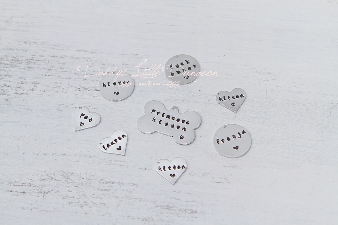 Custom Personalized Tag - Add A Custom Hand Stamped Tag Charm to Your ...