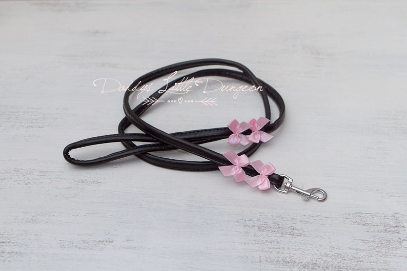DESIGN YOUR OWN Ddlg Pretty Bdsm Leash Satin Bows Sub Master - Etsy