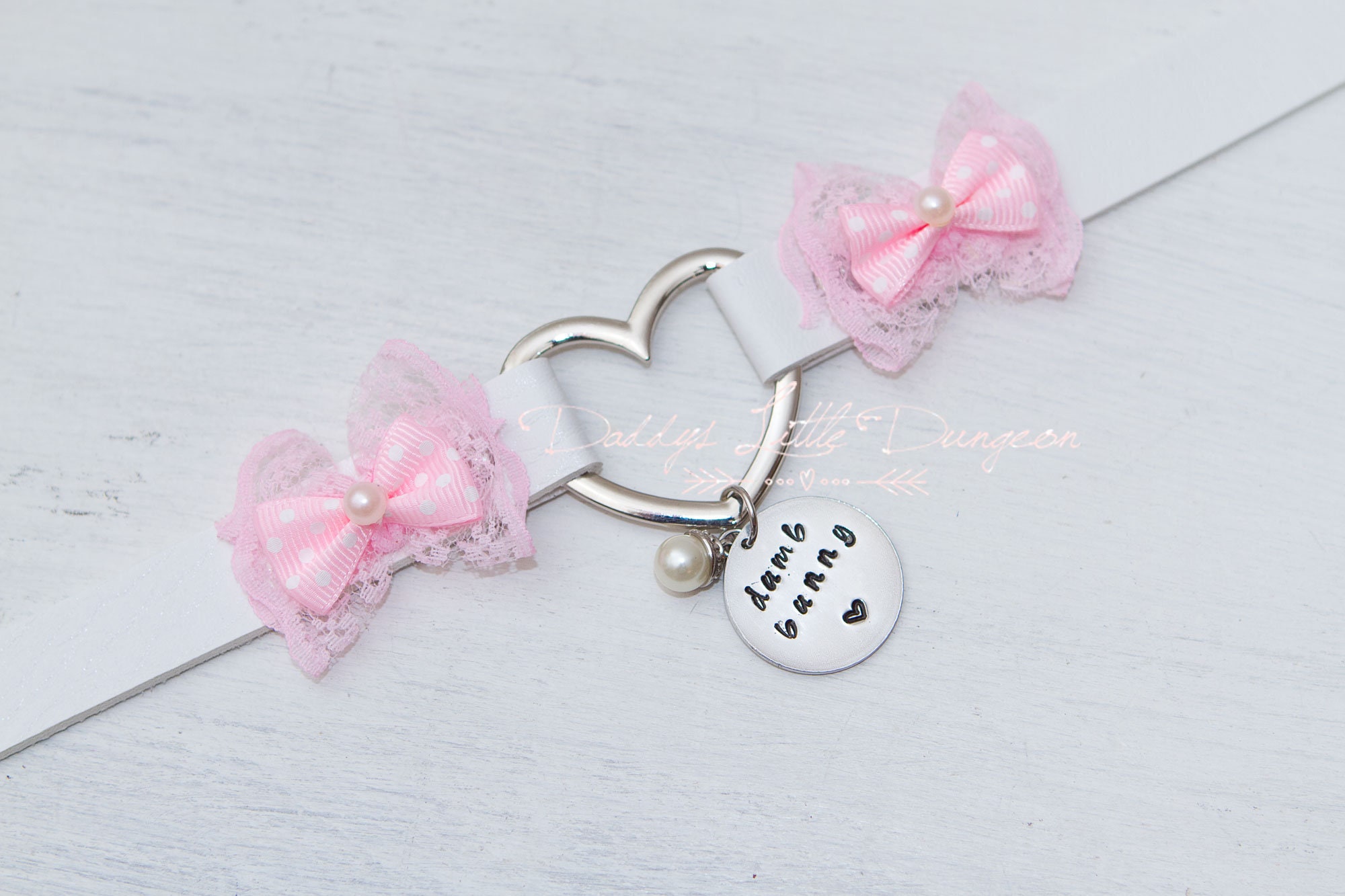 Ddlg Pretty Pink Furry Bdsm Bondage Collar Roses Bows Etsy
