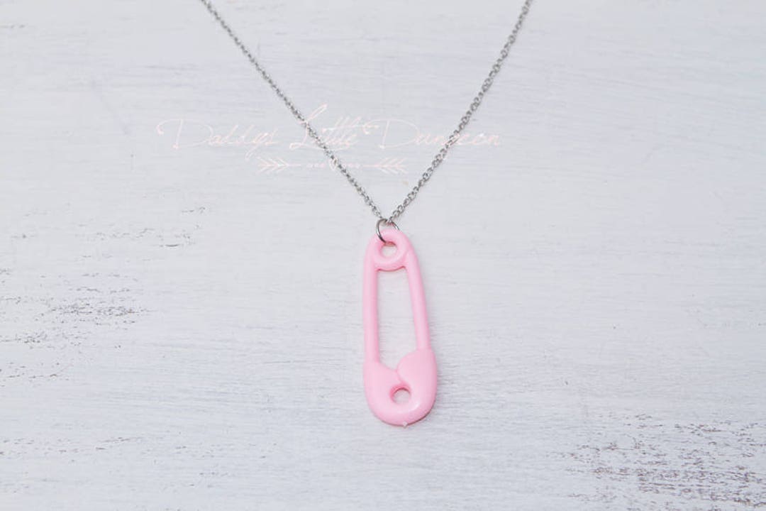 ABDL DDLG Huge Safety Diaper Pin Charm Necklace Daddy's - Etsy