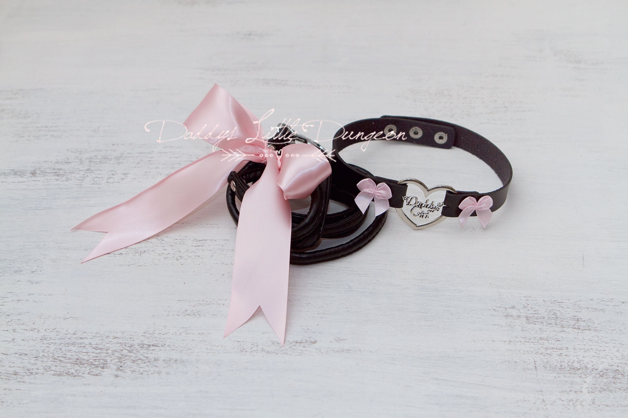 Ddlg Pretty Gothic Daddys Girl Bdsm Bondage Collar And Etsy