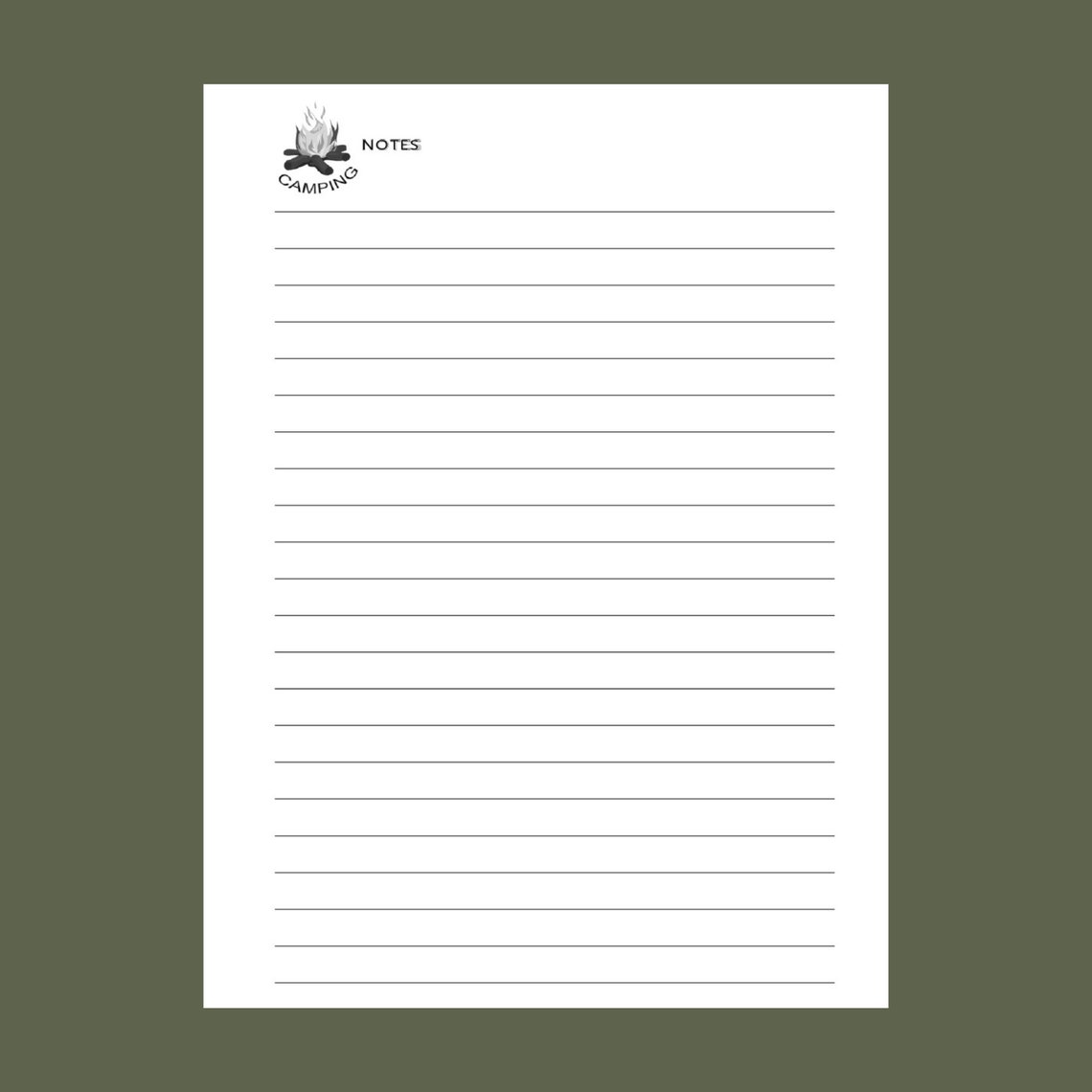Printable Camping Hiking Log Journal Wilderness Adventures - Etsy UK