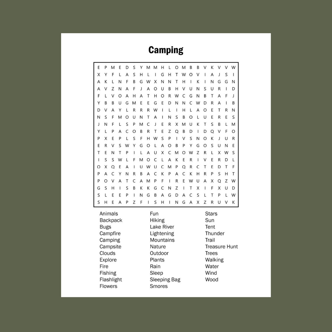 Printable Camping Hiking Log Journal Wilderness Adventures | Etsy