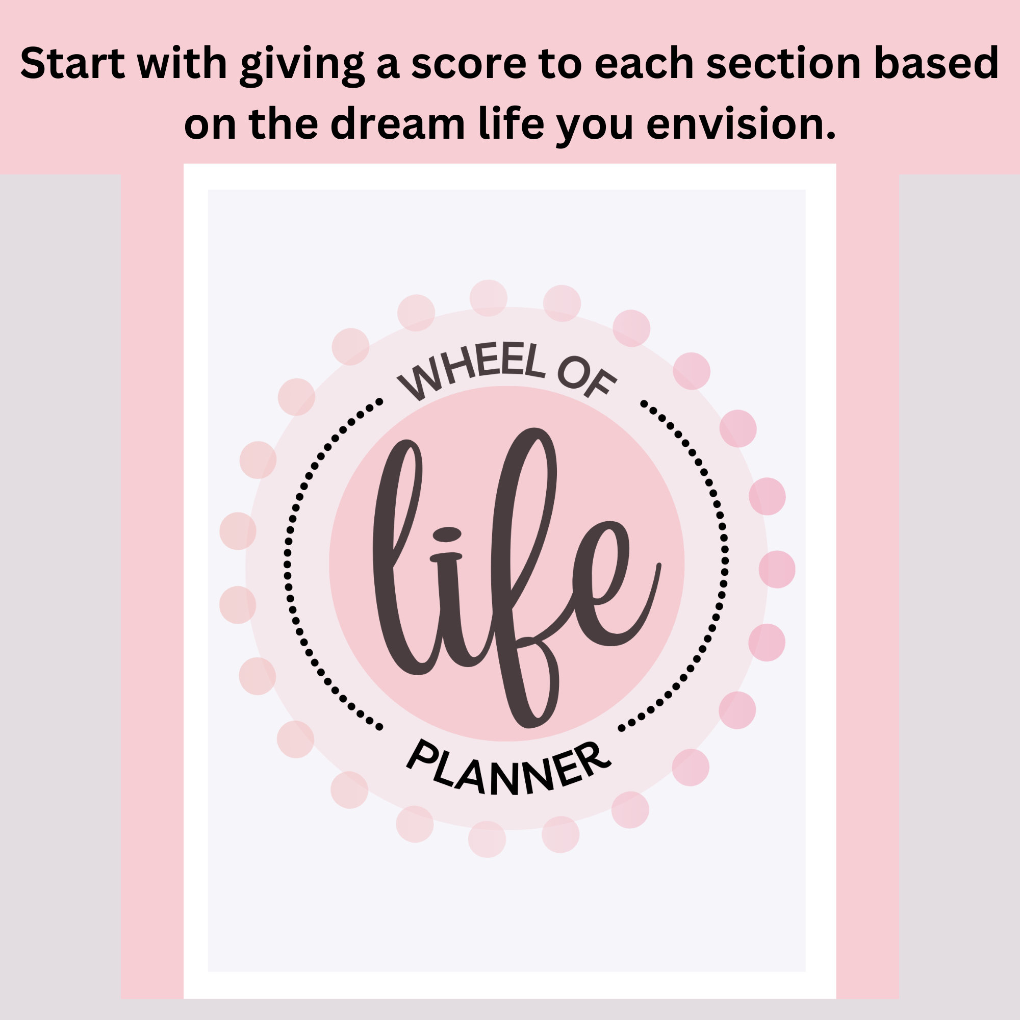Wheel of Life Planner, Self-care Worksheets, Personal Coaching Tool ...