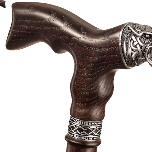 Christian Cross Wooden Walking Stick Cane Wood Carved - Etsy