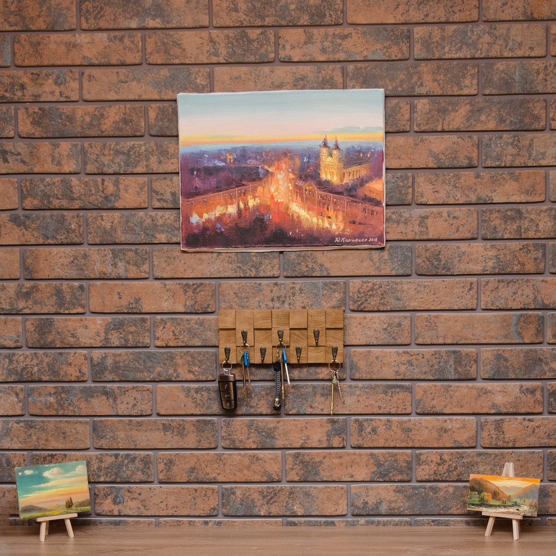 Unique Key Holder for Wall Key Hooks Wooden Key Hanger - Etsy