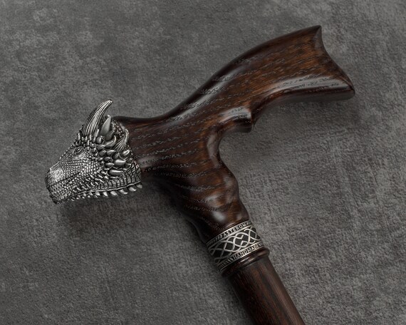 Unique Walking Cane for Men Dragon Fancy Canes and Walking - Etsy Canada