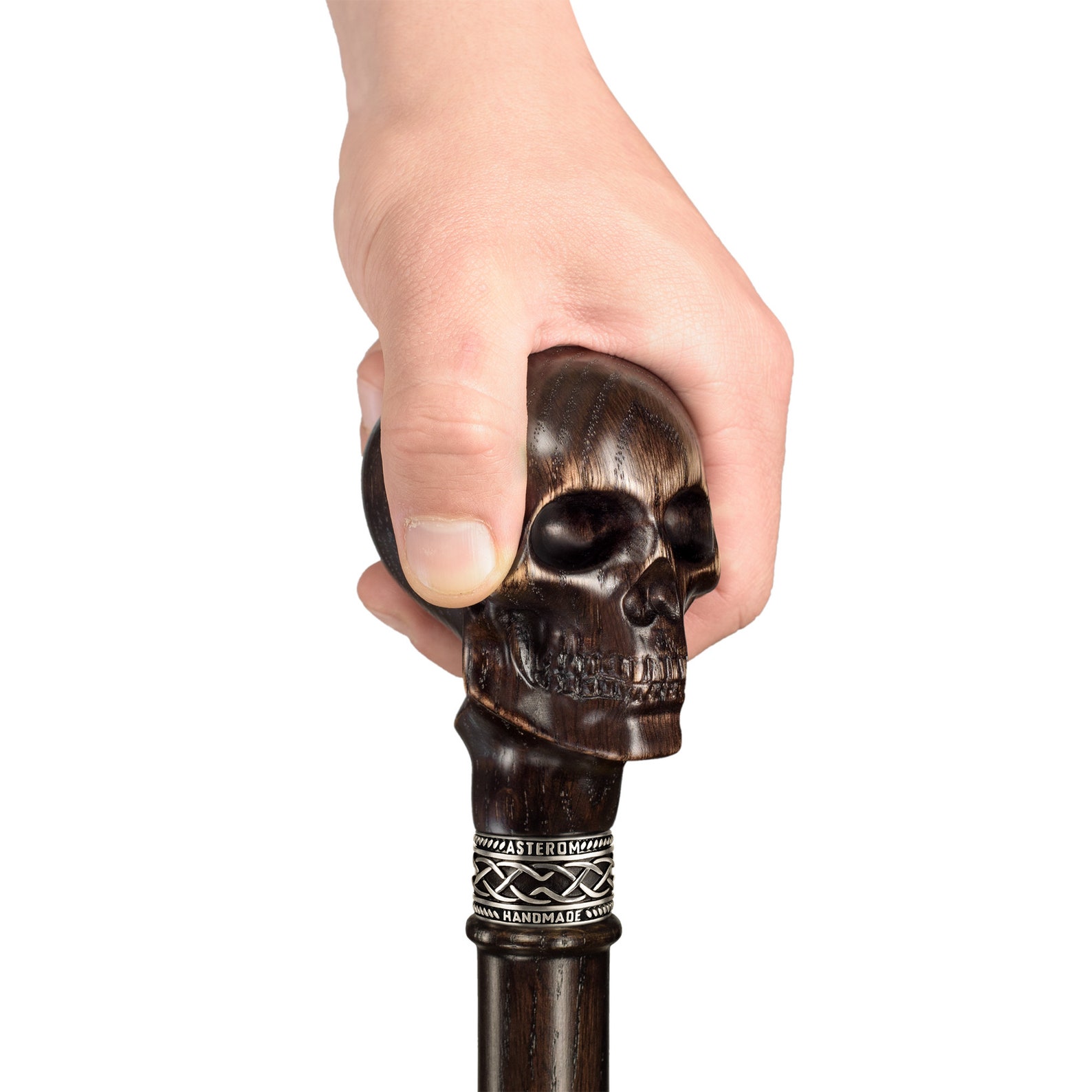 Carved Skull Walking Cane Custom Stylish Cane With a Knob - Etsy