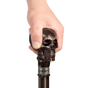 Carved Skull Walking Cane Custom Stylish Cane With a Knob - Etsy