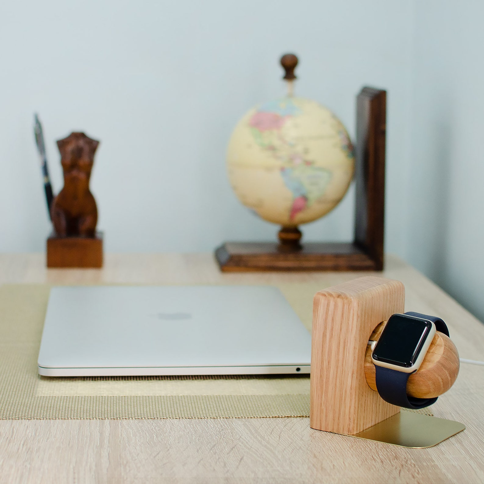 Stylish Wooden Apple Watch Charging Stand Dock Iwatch | Etsy