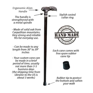 Carved ALIEN Walking Stick for Men Custom Wooden Walking Canes Men ...