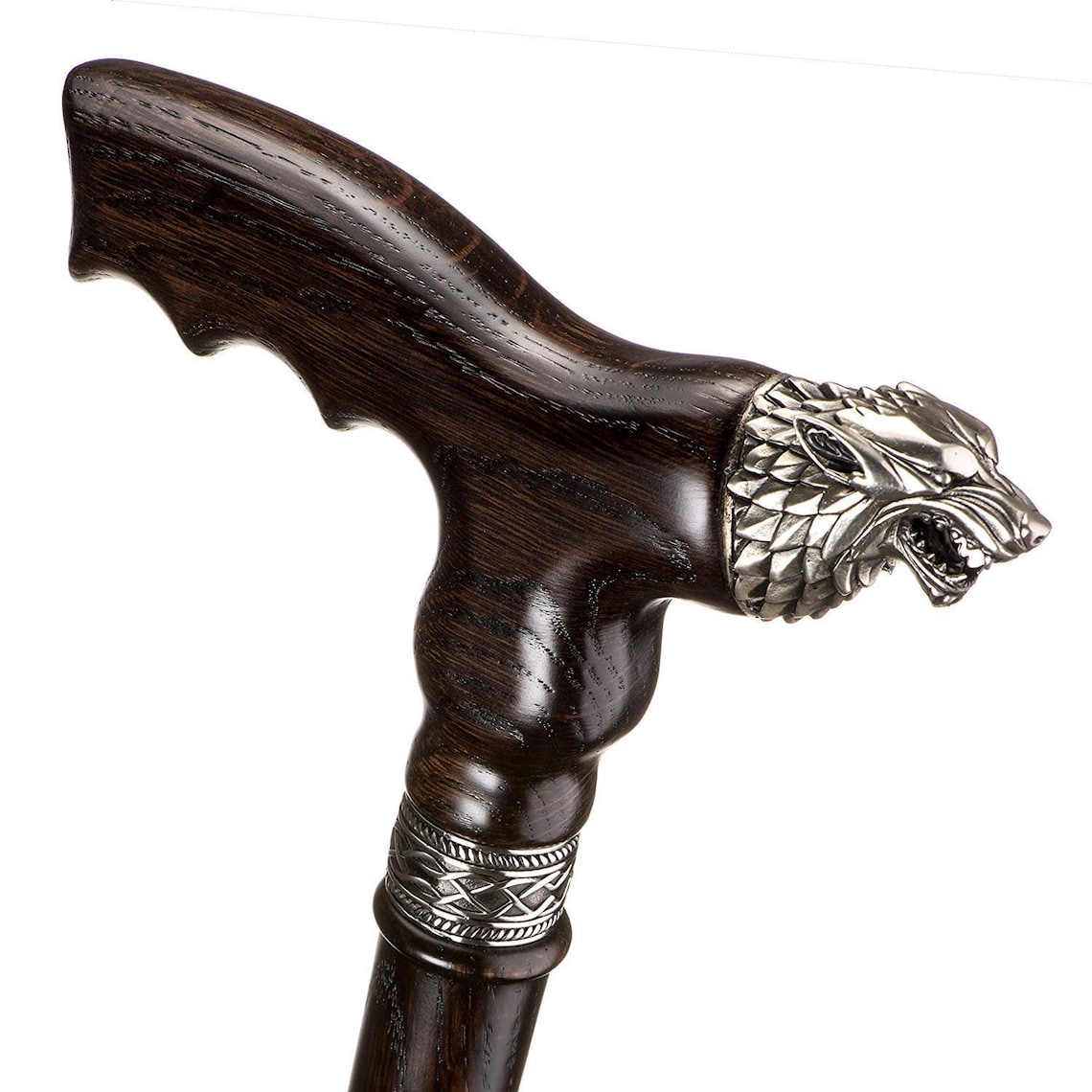 Unique Wooden Walking Cane for Men Women Direwolf Fancy | Etsy