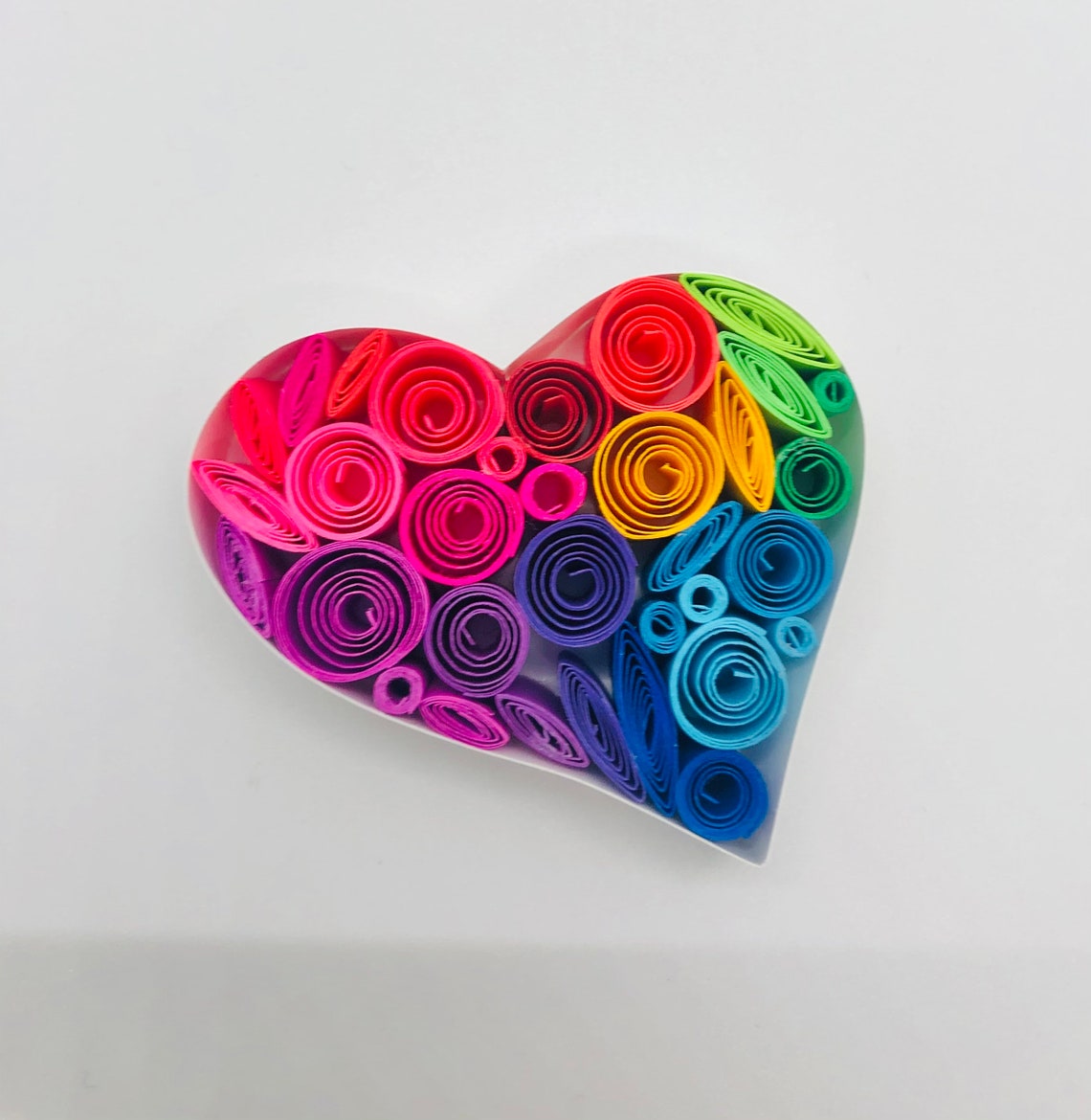 Paper Quilling Fridge Magnet Gift for Her Valentines Day Paper Art ...