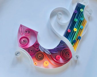 Letter L/quilling Wall Paper Art/custom/paper Art L - Etsy