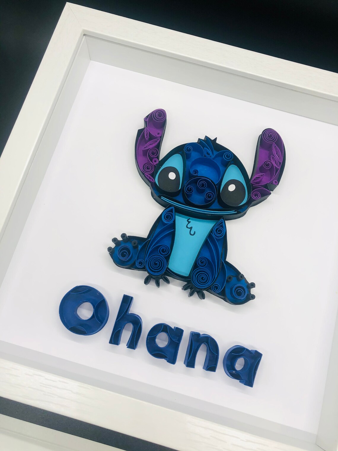 Stitch Gift Quilled Paper Artwork - Disney - Unique Customized Gift ...