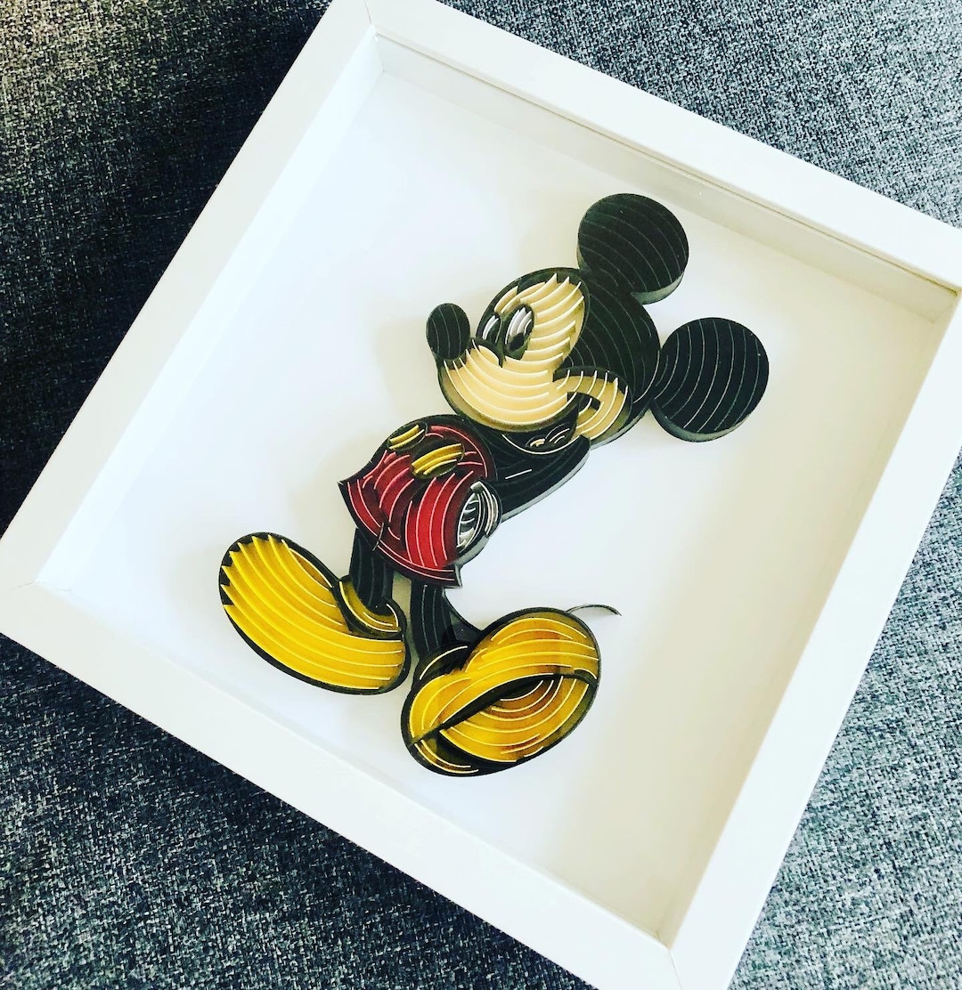 Mouse Paper Quilling Art - Wall Hanging - Nursery - Home Decor ...