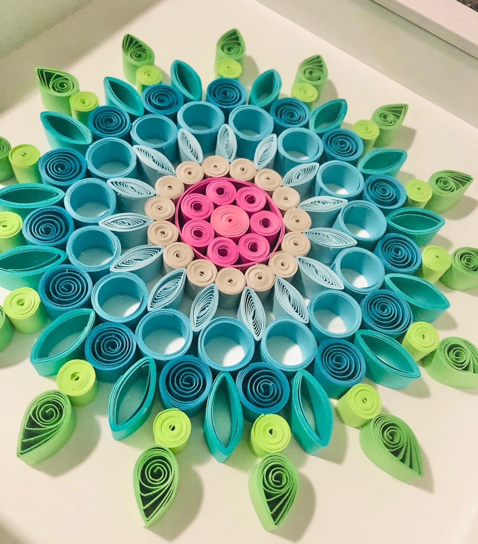 Mandala Quilled Paper Artwork - Unique Customized Gift - Wall Art ...